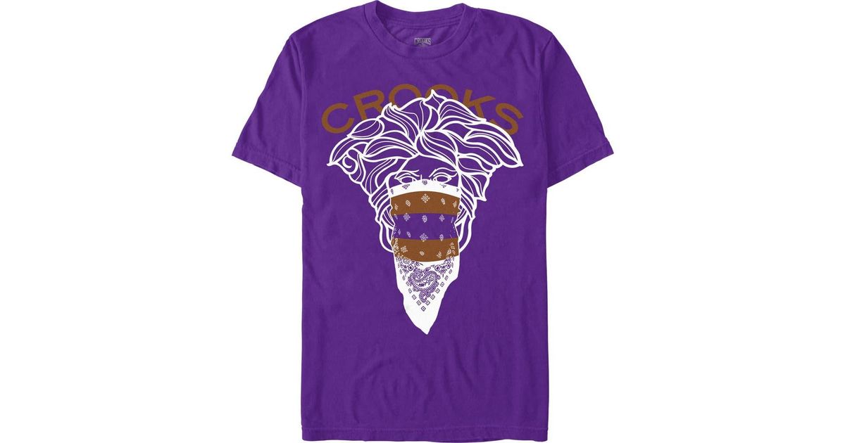 Crooks and Castles Medusa Negative Photo Effect Graphic T-Shirt in ...