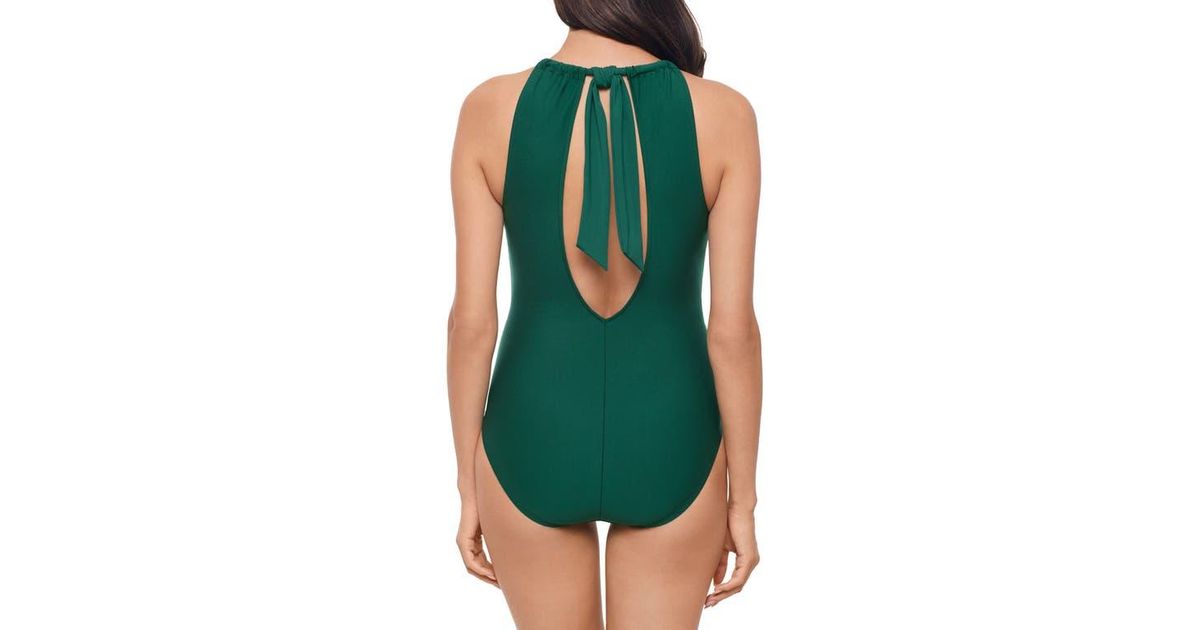 Magicsuit Amelia Open Back One-Piece Swimsuit in Green | Lyst