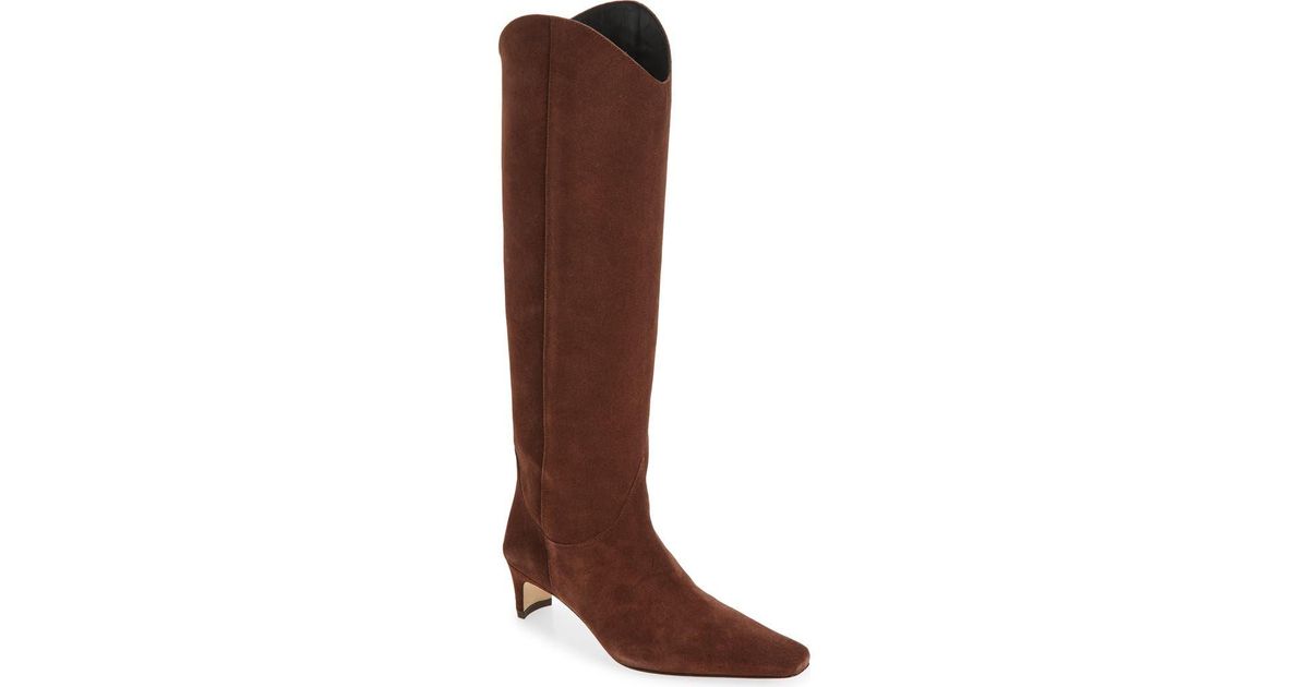 STAUD Wally Western Boot in Brown | Lyst