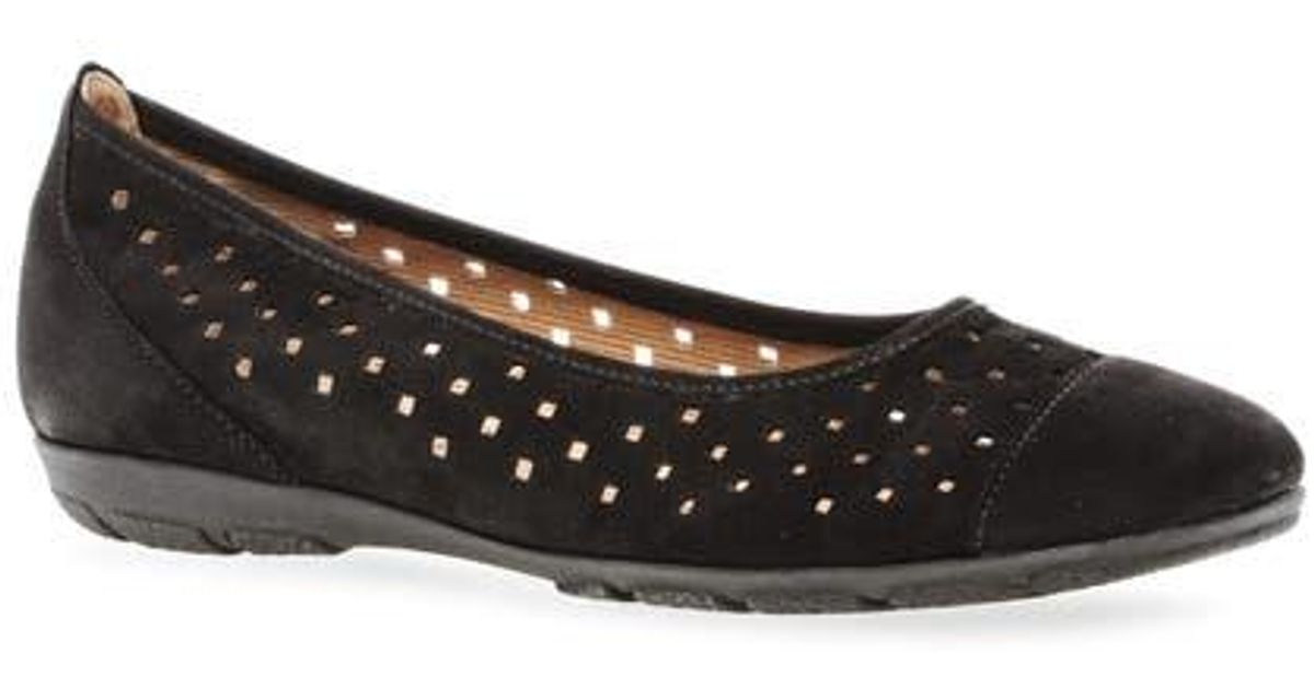Gabor 44.169 Ballet Flat in Black | Lyst