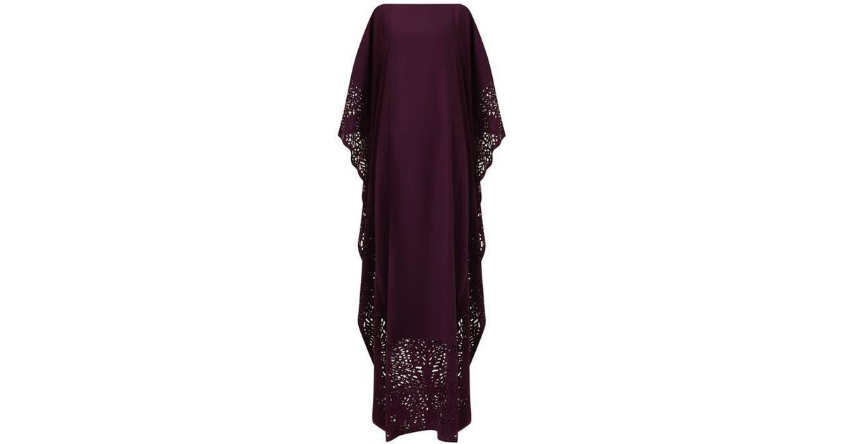 eem Laser-Cut Kaftan in Purple | Lyst