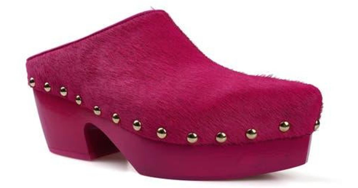Zigi Faustina Pointed Toe Platform Mule in Pink | Lyst