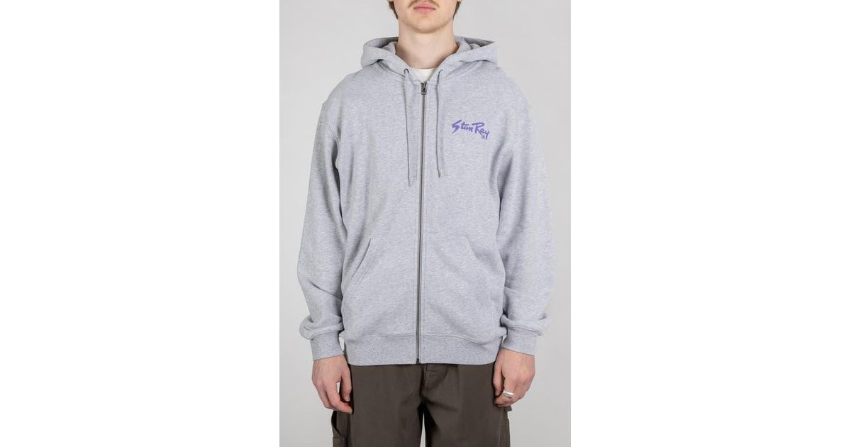 Stan Ray Stan Og Logo Graphic Zip-Up Hoodie in Gray for Men | Lyst