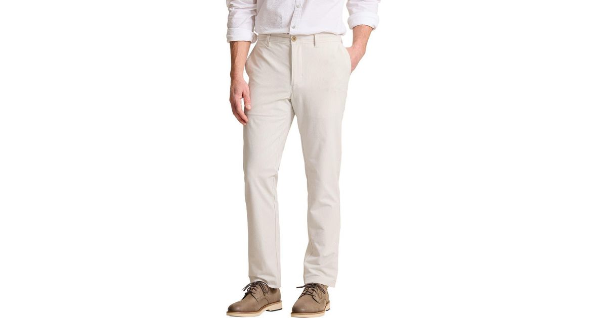 Tommy Bahama Nova Wave Sand Stripe Stretch Seersucker Pants in Natural for Men | Lyst