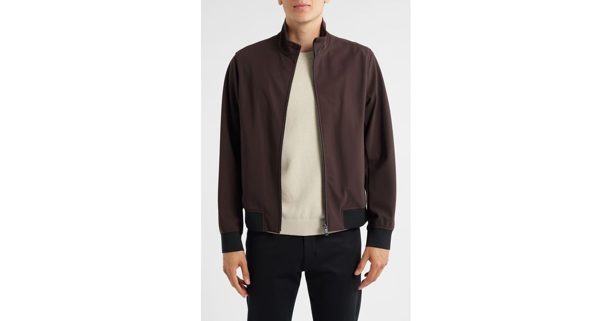Theory Marco Precision Track Jacket in Black for Men | Lyst