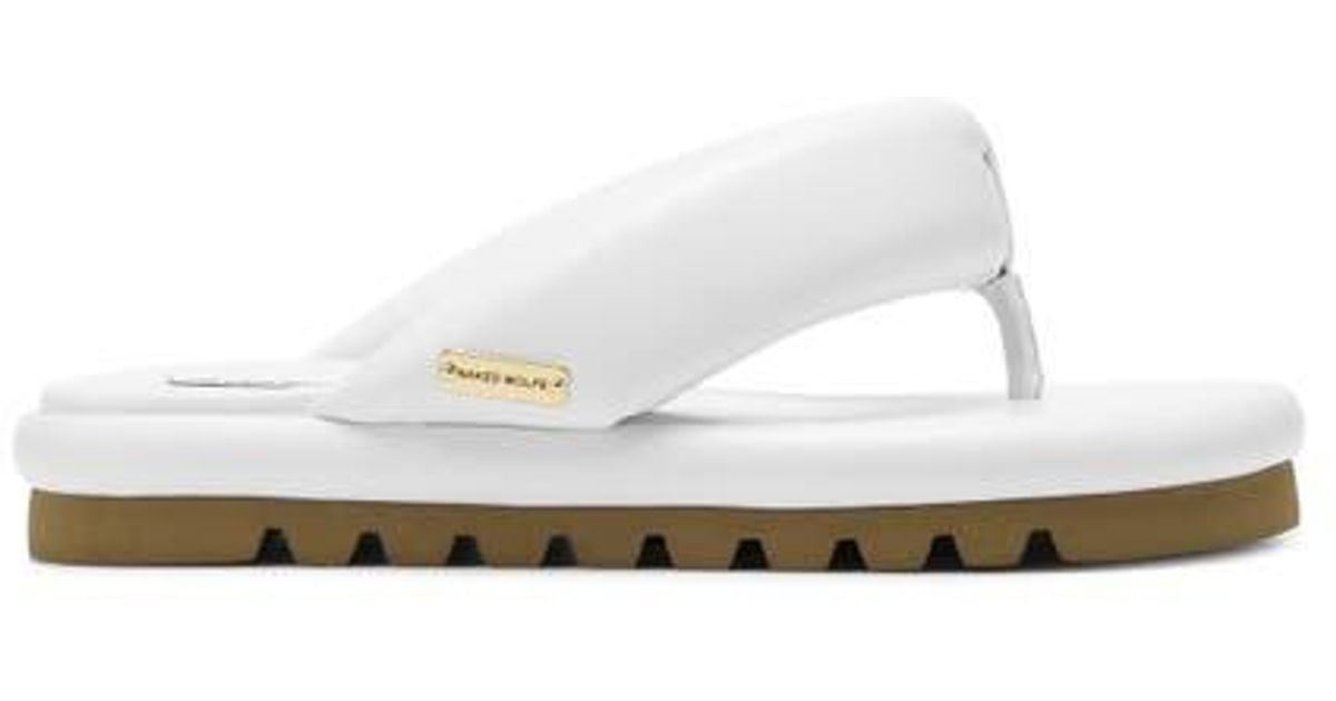 Naked Wolfe Hilary Platform Flip Flop in White | Lyst