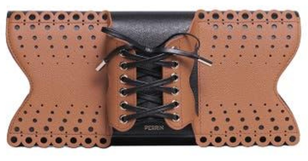 PERRIN Paris Le Corset Perfore Clutch in Black | Lyst