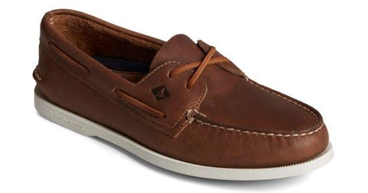 Sperry Top-Sider Authentic Original 2-Eye Boat Shoe in Brown for Men | Lyst