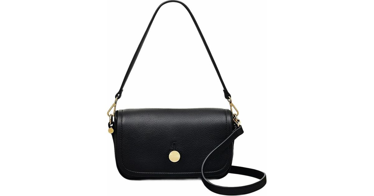 Radley Bathurst Mews Flapover Crossbody Bag in Black | Lyst