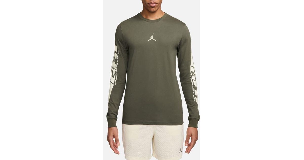 Nike Mvp Racing Long Sleeve Graphic T-Shirt in Green for Men | Lyst