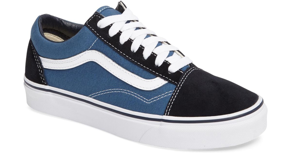 Vans Old Skool Sneaker In Navy Blue Lyst
