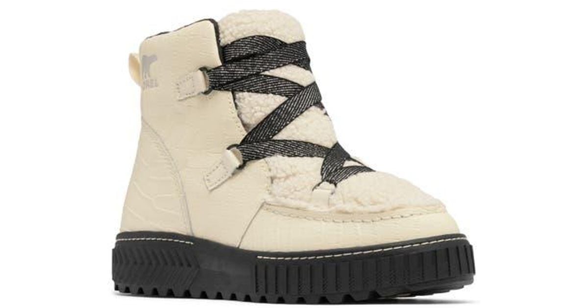 Sorel Ona Ave Alpine Lux Waterproof Boot in White | Lyst