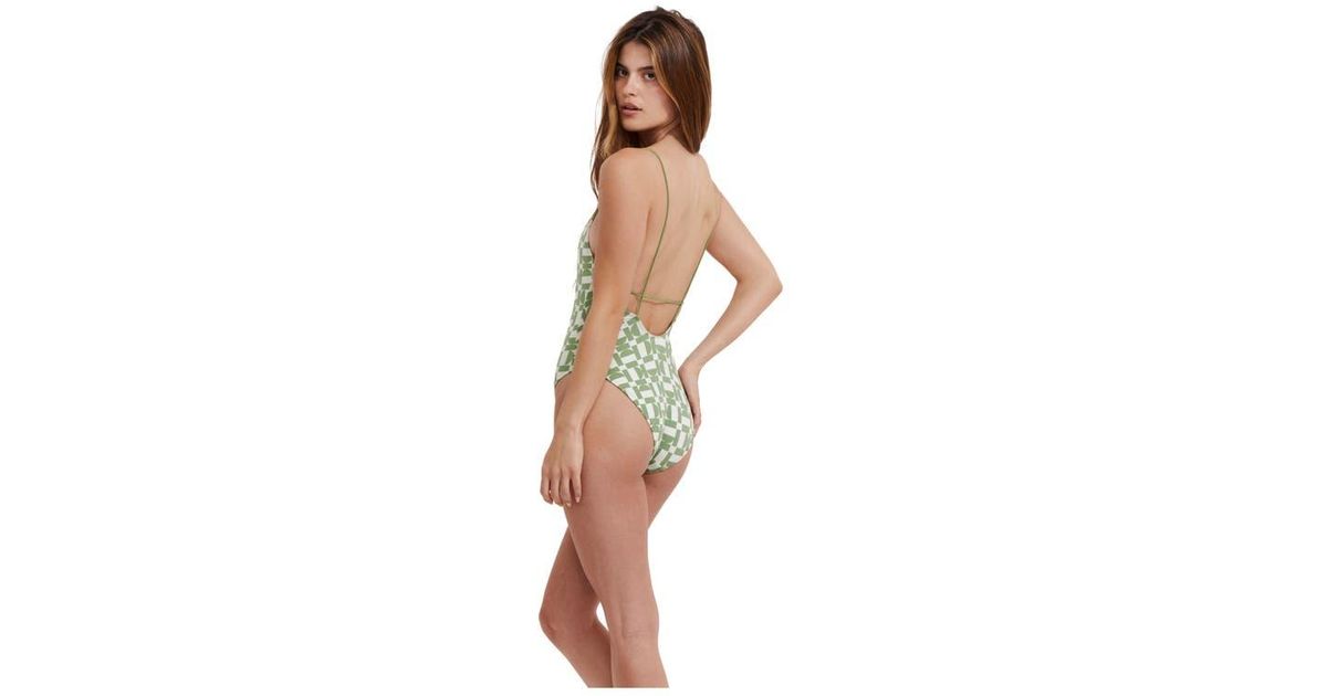 Flirtt Gottex Let's Geo Open Back One Piece | Lyst