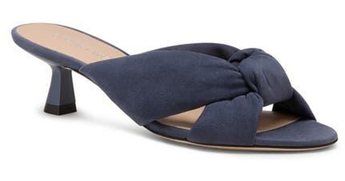 Stuart Weitzman Soplaya Slide 50 Sandal in Blue | Lyst