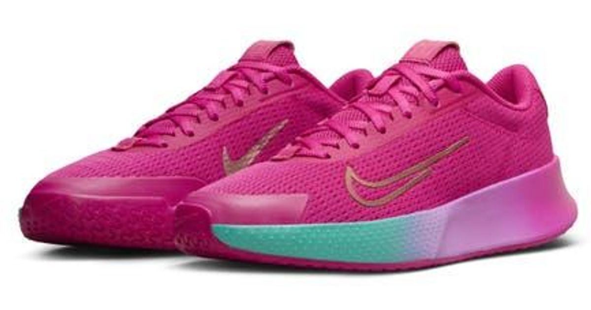 Nike Court Vapor Lite 2 Hard Court Tennis Shoe in Pink | Lyst