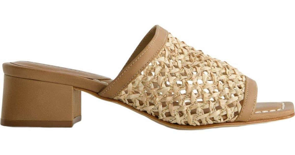 Bernardo Jenne Raffia Sandal in Metallic | Lyst