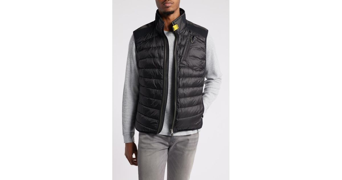 Parajumpers Zavier Water Repellent Quilted Down Jacket in Black for Men ...