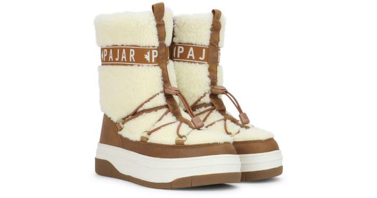 Pajar Janie Hi Waterproof Insulated Boot in Natural | Lyst
