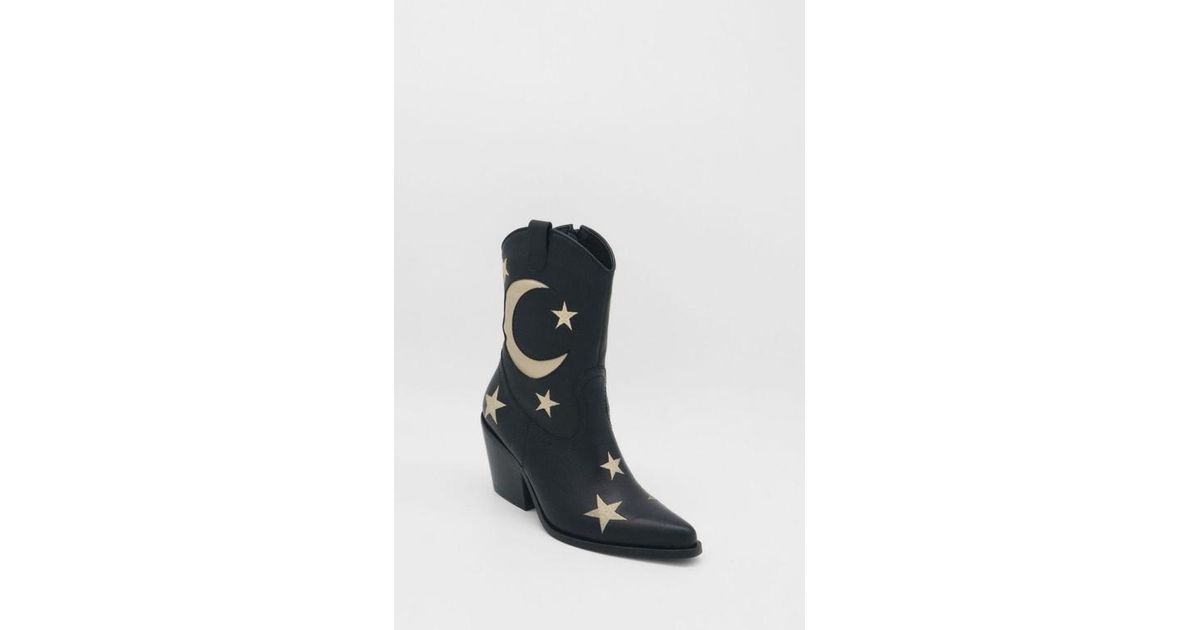 Stivali New York Moonlight Western Inspired Cowboy Boots in Black | Lyst