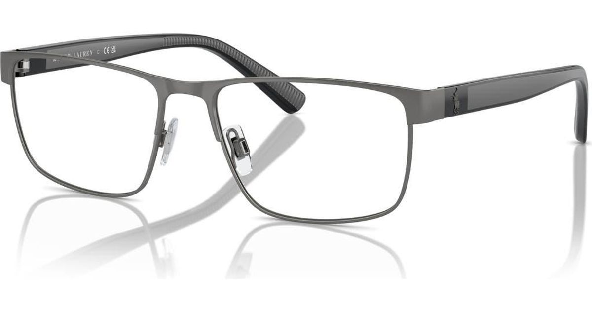 Polo Ralph Lauren 54Mm Rectangle Optical Glasses in Metallic for Men | Lyst
