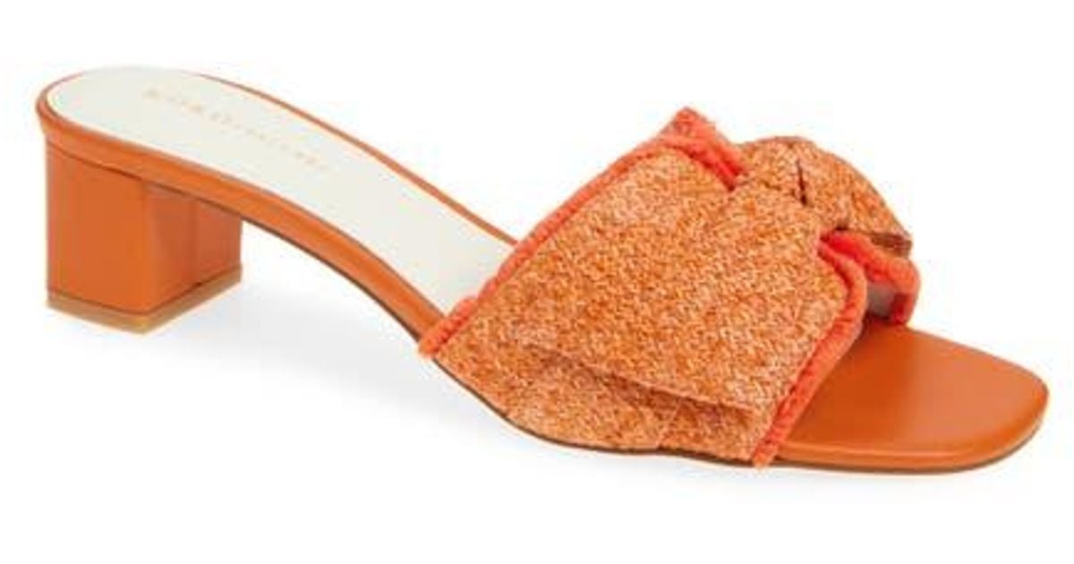 KOKO + PALENKI Samantha Raffia Slide Sandal | Lyst