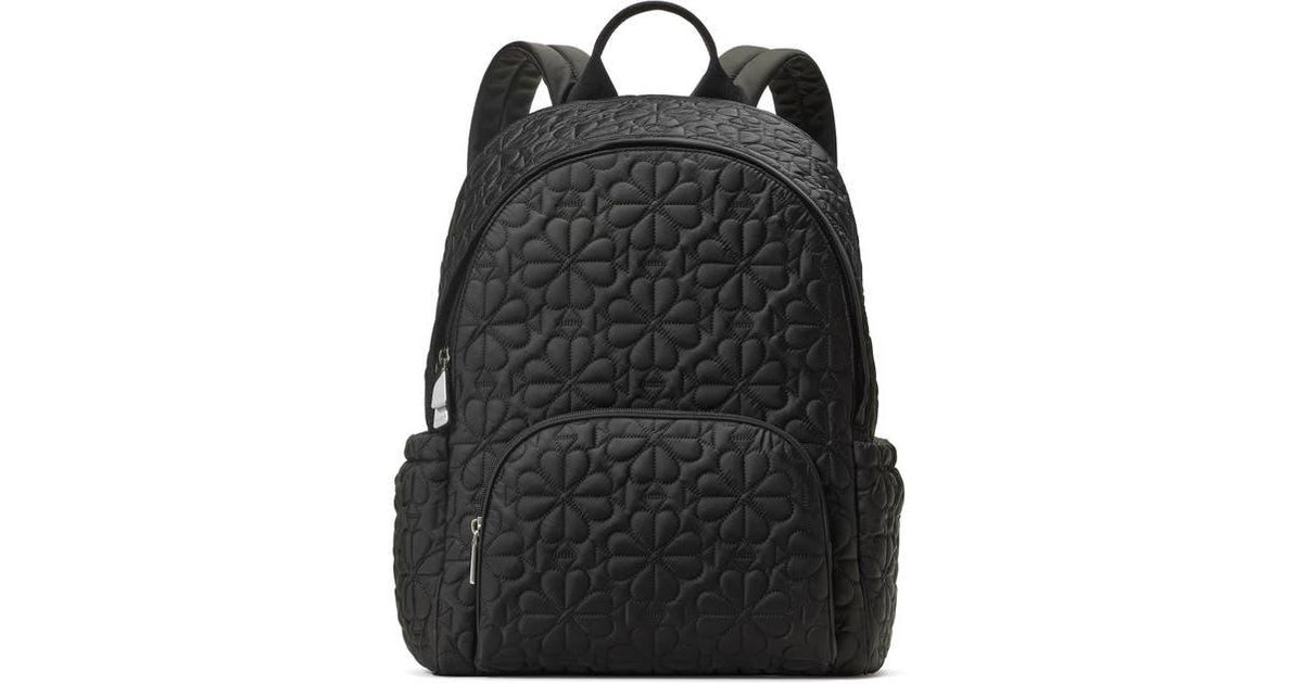 Kate Spade Large Tilly Quilted Backpack in Black | Lyst