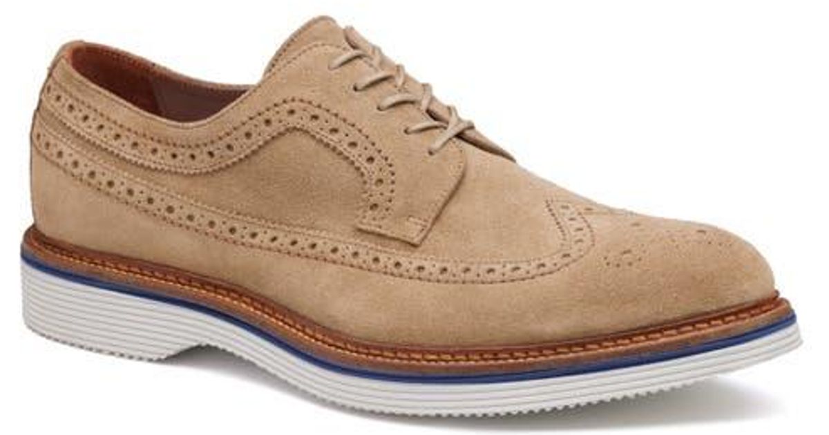 Johnston & Murphy Jenson Longwing Derby in Brown for Men | Lyst