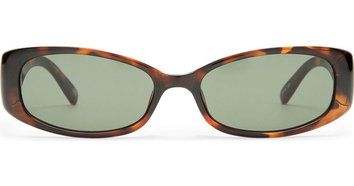 Le Specs Starlight Rectangular Sunglasses in Brown for Men | Lyst