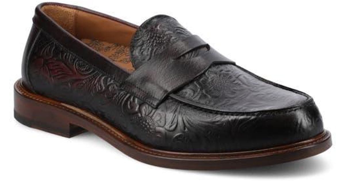 Taft Jack Medium And Wide Width Penny Loafer in Black for Men | Lyst