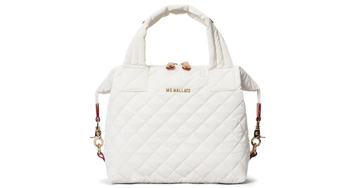MZ Wallace Small Sutton Deluxe Tote in White | Lyst