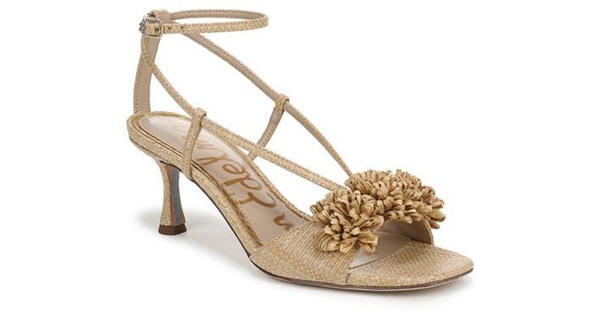 Sam Edelman Phoebe Ankle Strap Sandal in Natural | Lyst