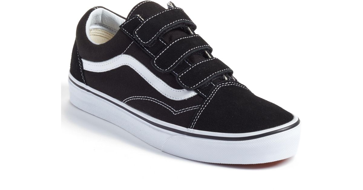 Vans Canvas Old Skool V Sneaker In Black For Men Lyst