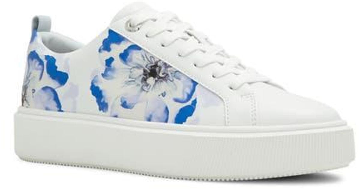 Ted Baker Avery Platform Sneaker in White | Lyst