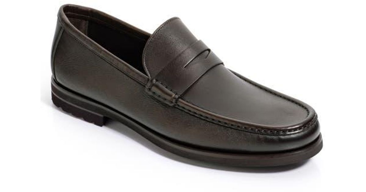 To Boot New York Belfast Lugged Penny Loafer in Brown for Men | Lyst