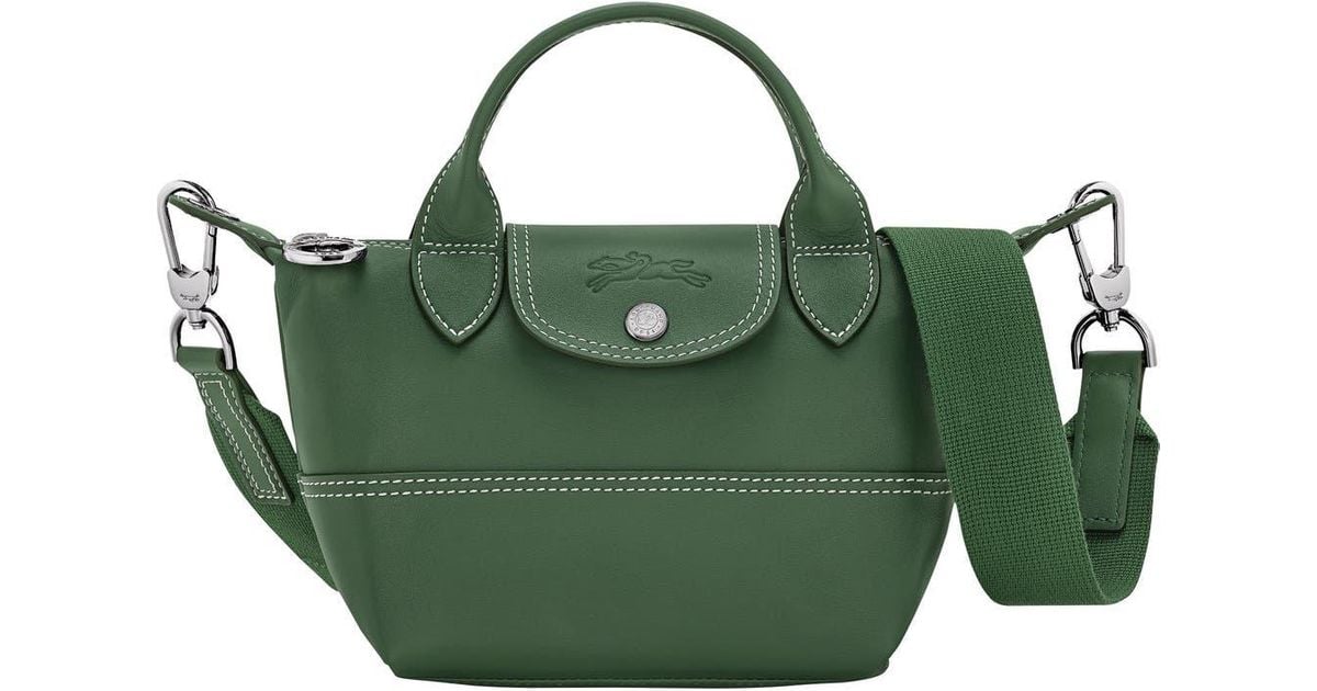 Longchamp Extra Small Le Pliage Xtra Worker Leather Crossbody Bag in ...