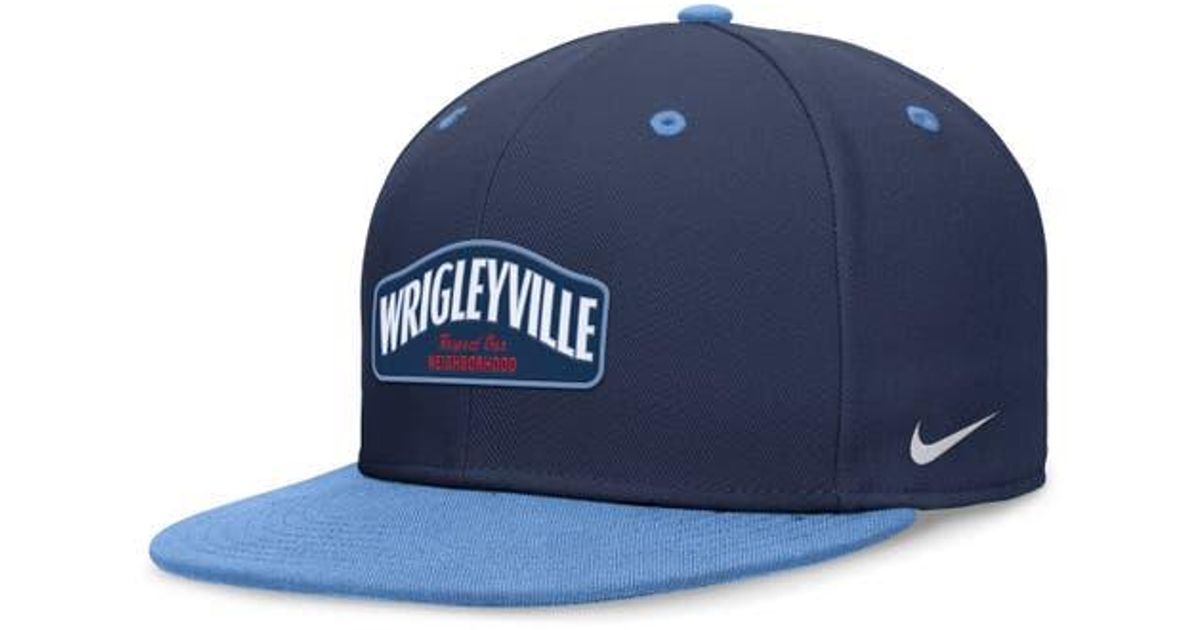 Nike Light Chicago Cubs City Connect True Fitted Hat in Blue for Men | Lyst