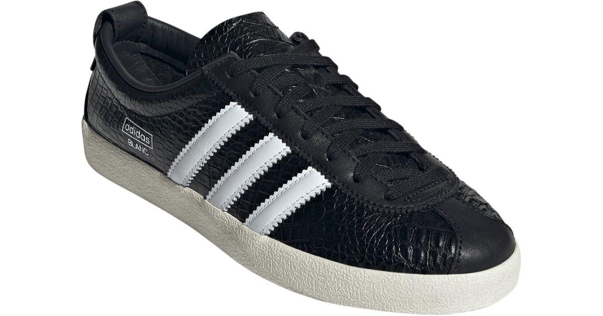 adidas Blanc Leather Sneaker in Blue | Lyst