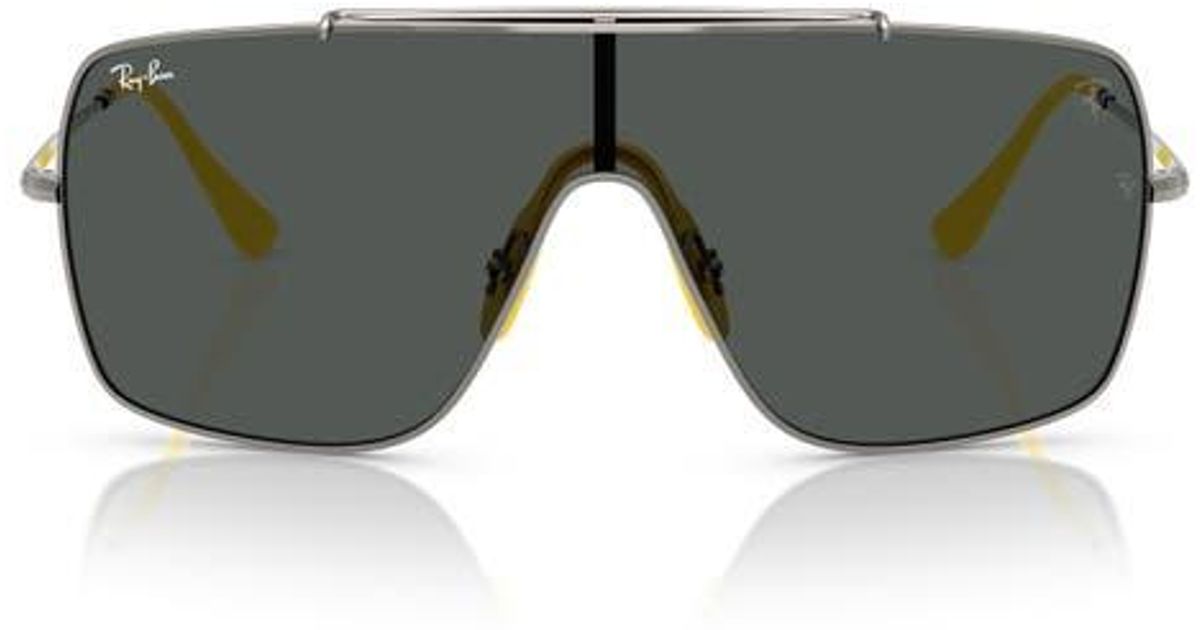 Ray-Ban 56Mm Scuderia Ferrari Wrap Shield Sunglasses in Green for Men ...