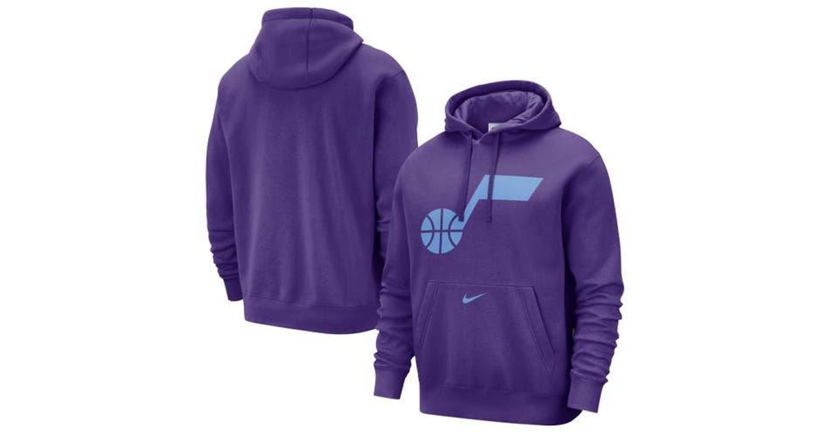Nike Utah Jazz 2024/25 City Edition Essential Club Pullover Hoodie in ...