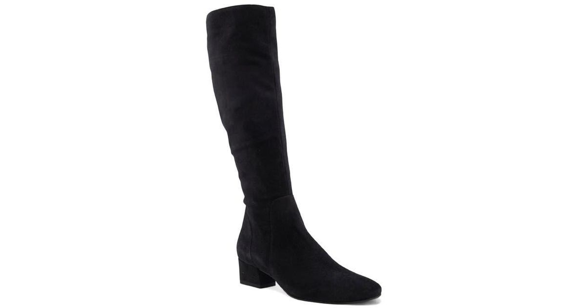 Aquatalia Serafina Waterproof Knee High Boot in Black | Lyst