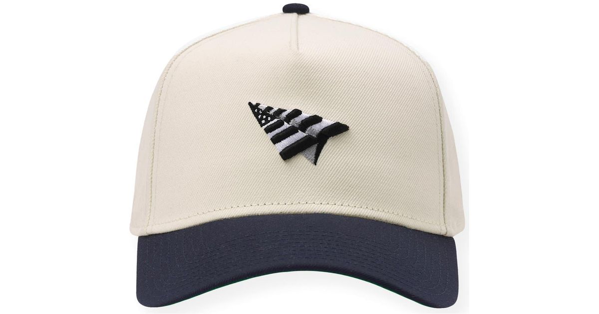 PAPER PLANES Logo 9Forty A-Frame Snapback Cap in White for Men | Lyst