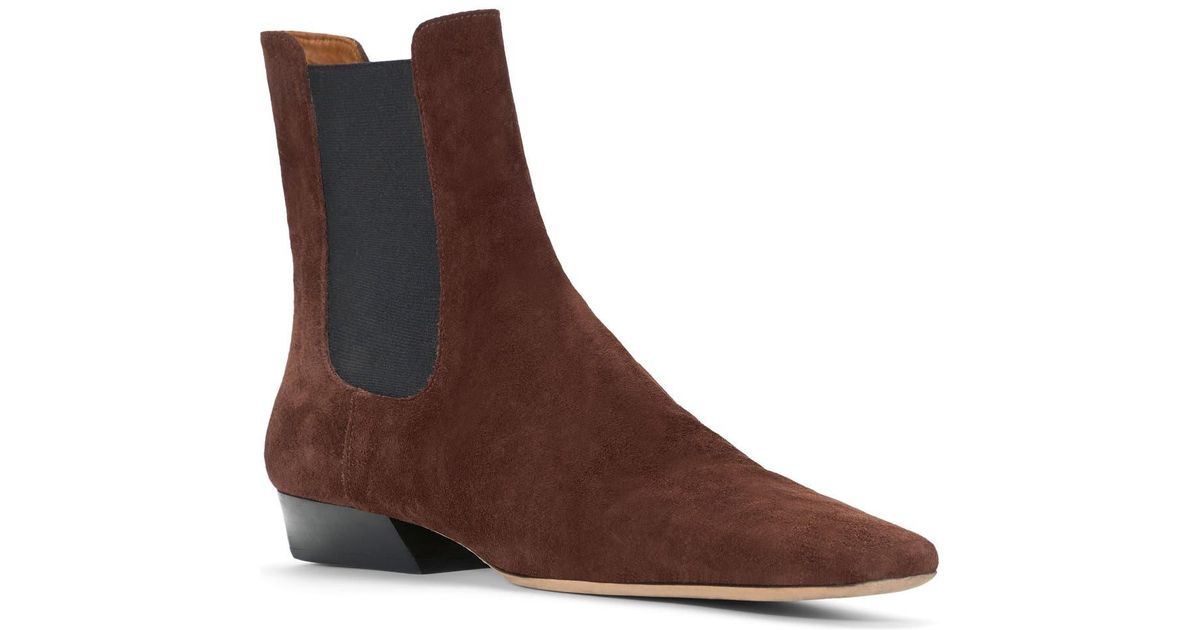 STAUD Wally Chelsea Boot in Brown | Lyst