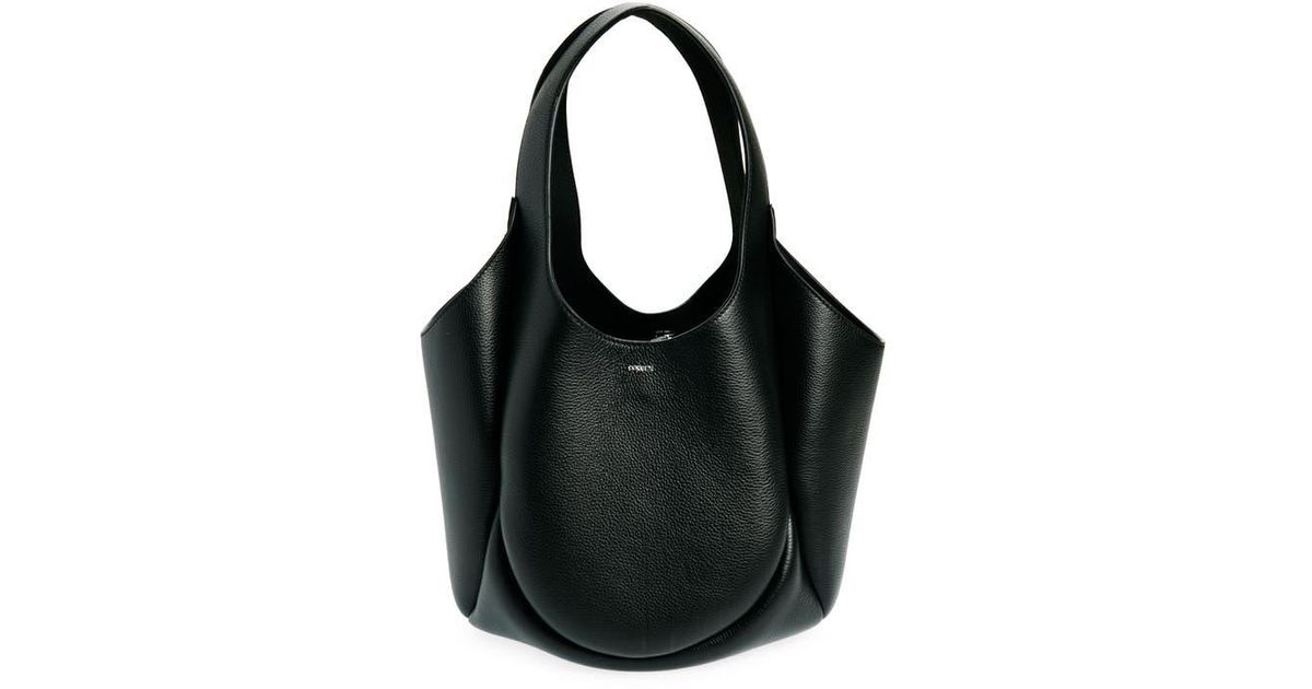 Coperni Swipe Leather Bucket Bag in Black | Lyst