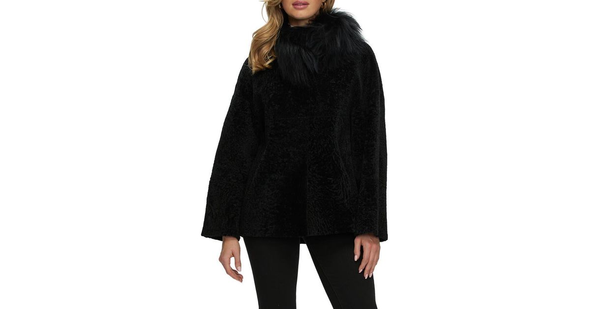 Gorski Reversible Genuine Shearling Jacket With Genuine Shearling ...