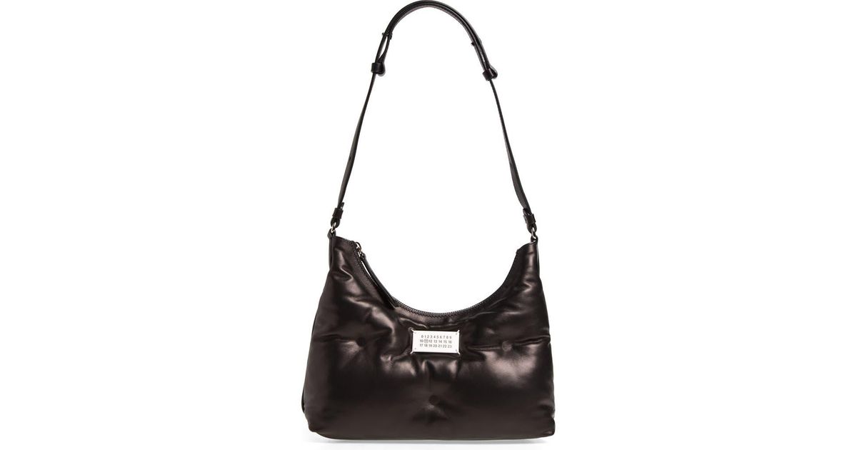 Maison Margiela Small Glam Slam Hobo Bag in Black | Lyst