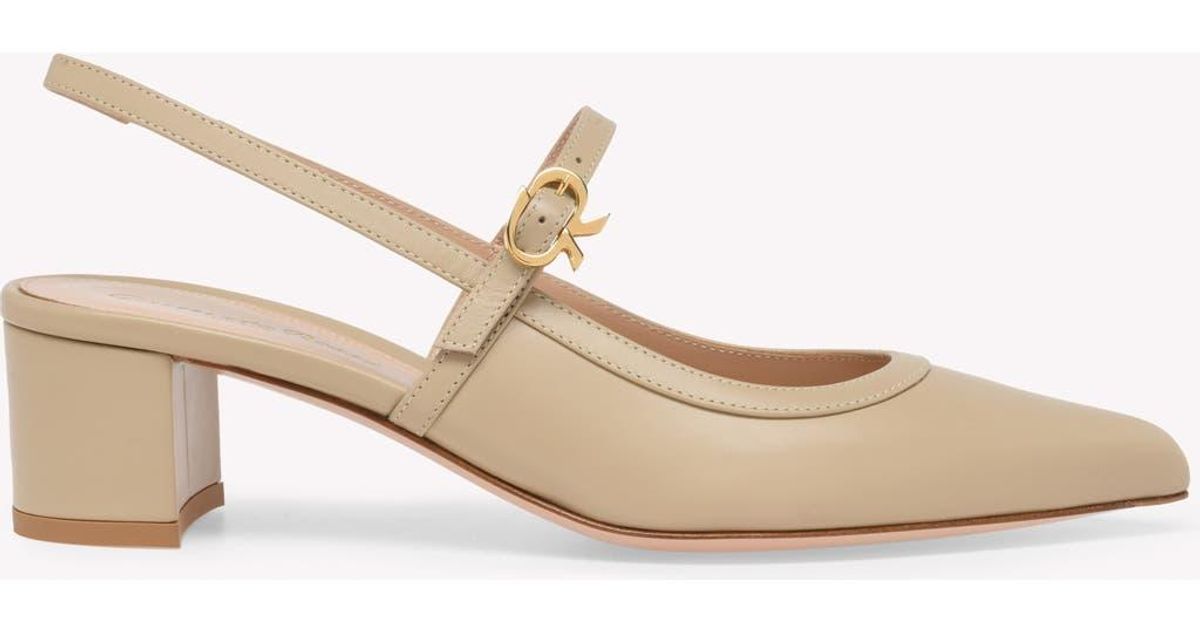 Gianvito Rossi Allette Pump in White | Lyst