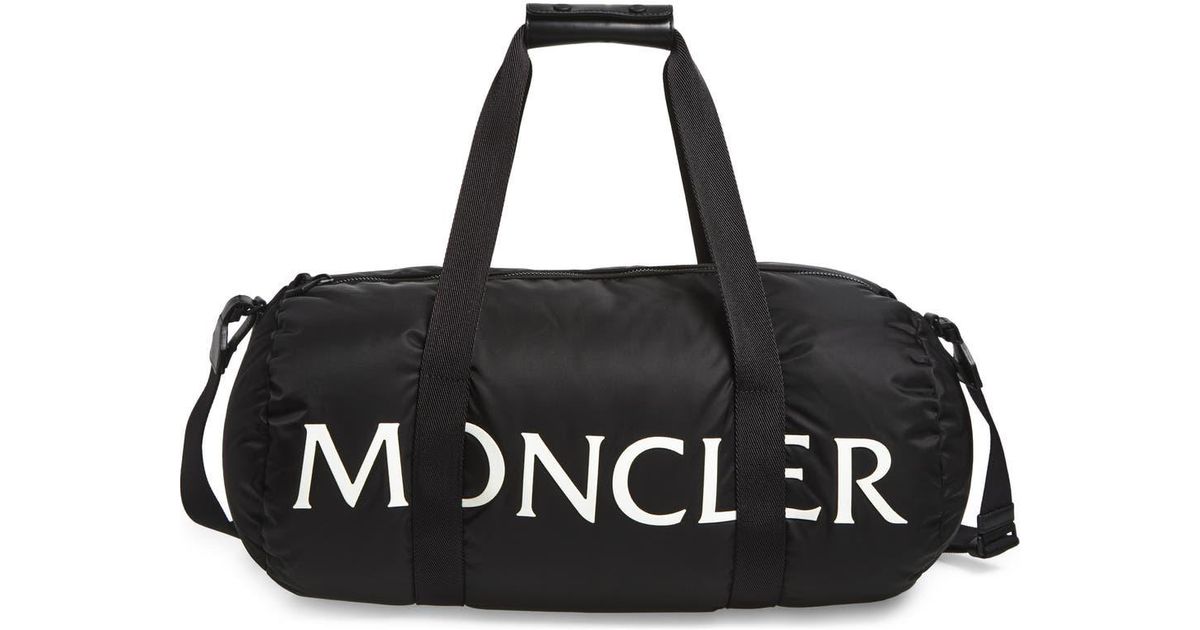 Moncler Duddle Nylon Duffle Bag in Black for Men | Lyst