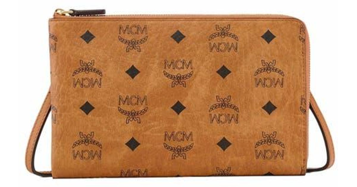 MCM Ottomar Travel Pouch in White for Men | Lyst