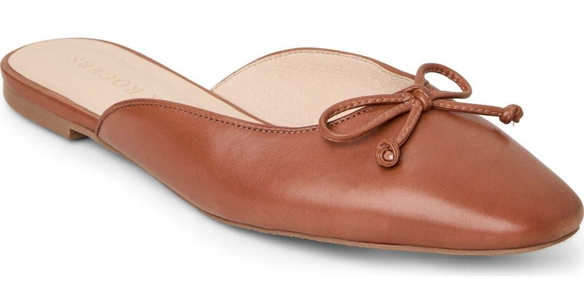 Jack Rogers Ginny Flat Mule in Brown | Lyst