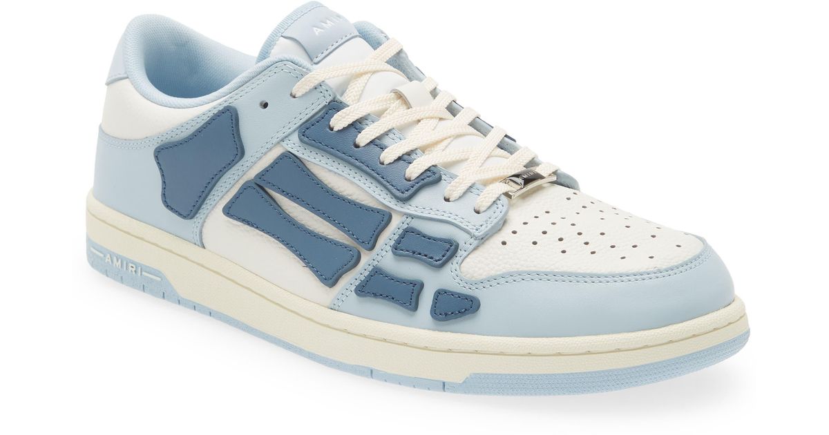 Amiri Skeleton Low Top Sneaker in Blue for Men | Lyst